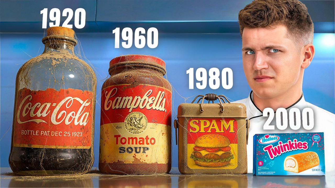He ate food from every decade - and some century-old items still survived