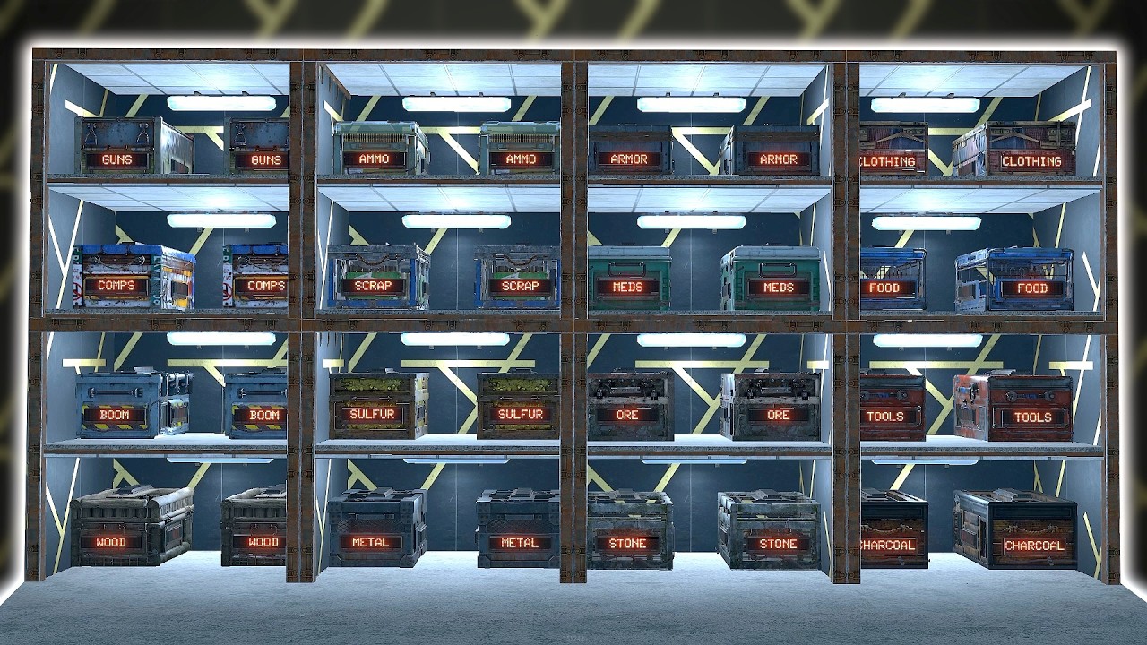 I raided this clan's perfectly organized open core loot room!