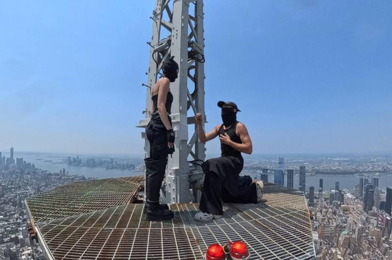 Sky News halted for breaking news as two daredevils scale Empire State ...