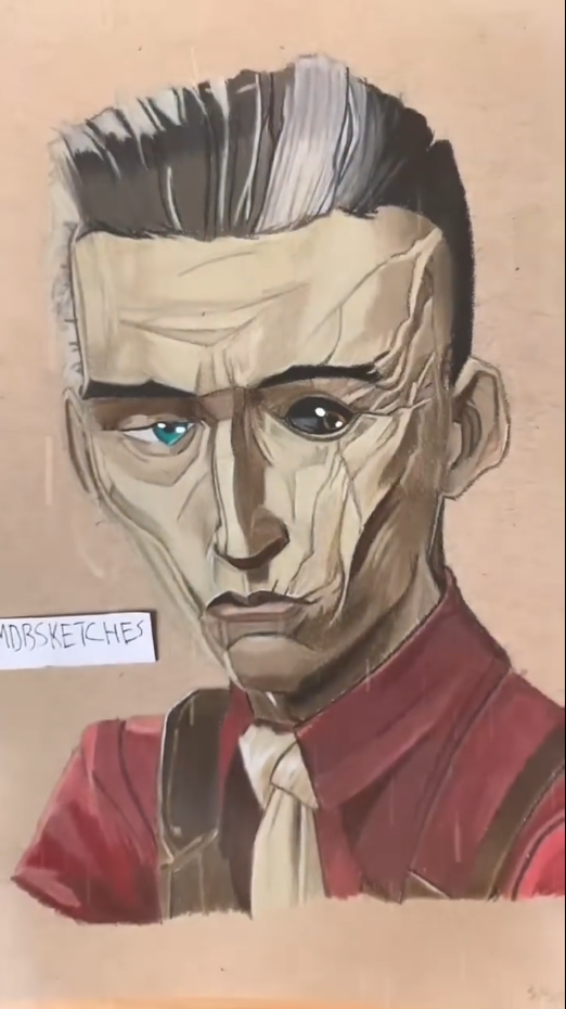 Drawing Silco from Arcane