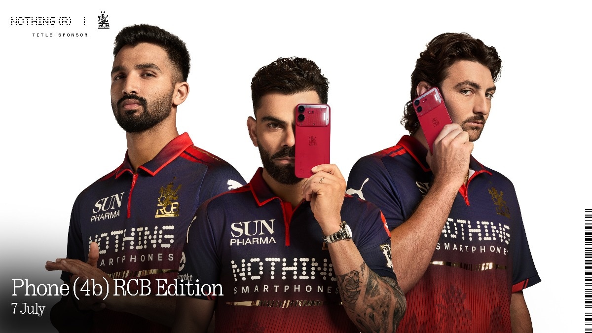 This is the Nothing Phone 4b RCB edition, launching in India on July 7