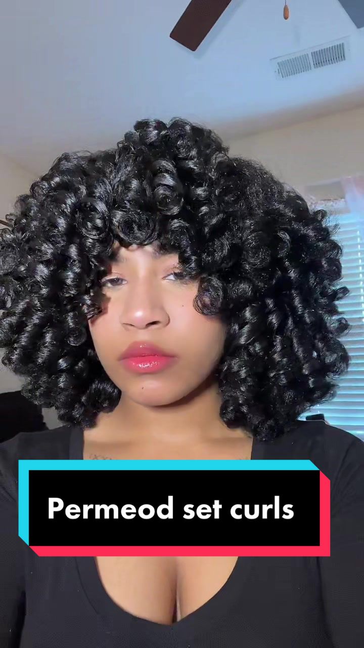 Perm rod curls before they fully separate