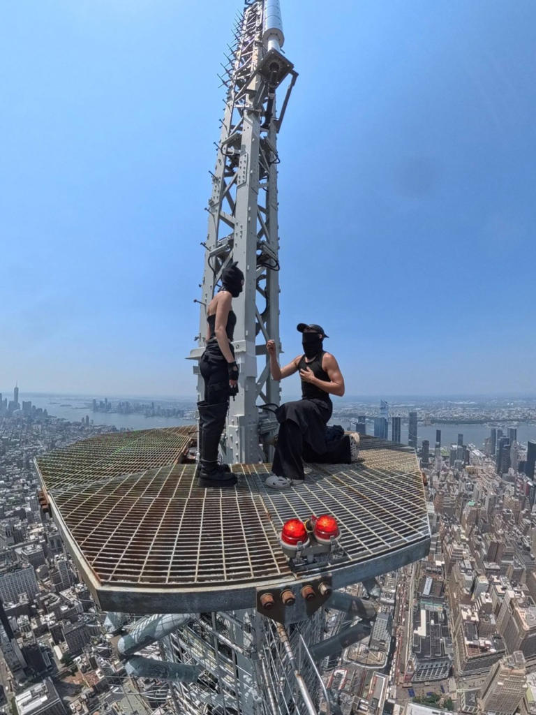 How daredevil couple snuck atop Empire State Building to pull off ...