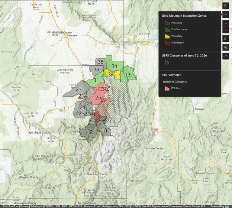 Gold Mountain Fire grows to more than 18,000 acres, triggers pre ...