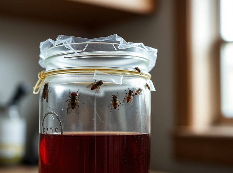 Fruit fly problems: Homemade simple red wine vinegar trap and ...