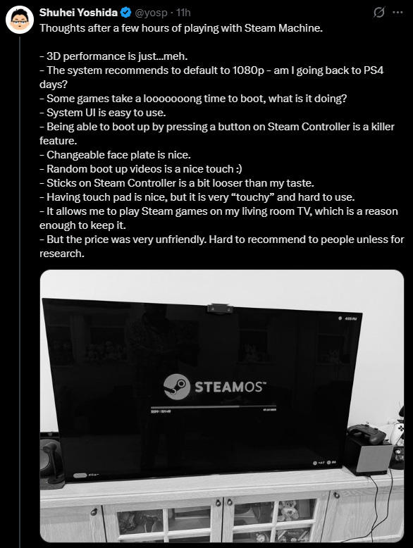 Valve's Steam Machine is 'meh' according to ex-PlayStation boss Shuhei ...