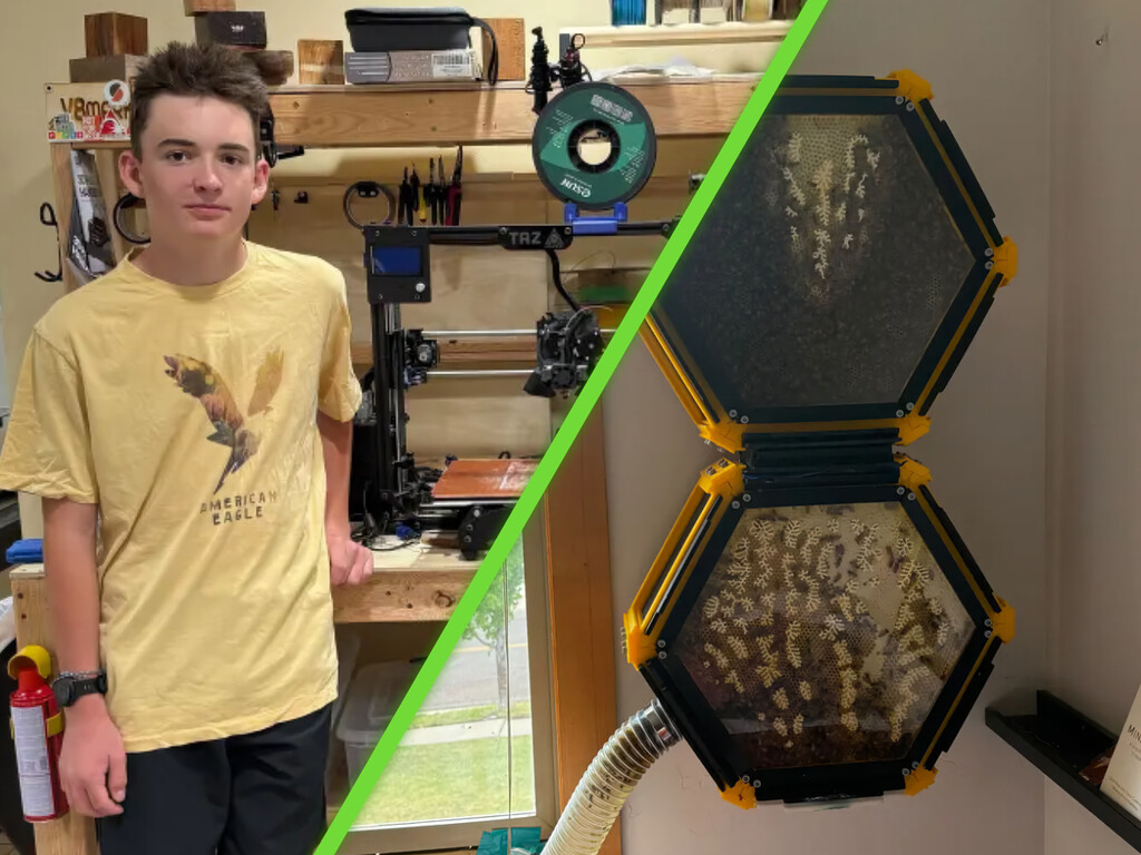 Tiene 13 años y ha diseñado una colmena modular impresa en 3D para ...