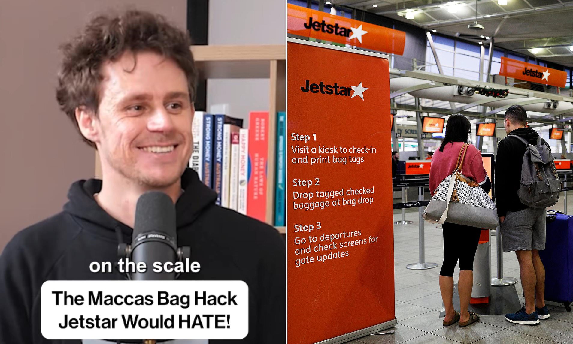 Jetstar passenger reveals his McDonald's bag trick to beat the airline ...
