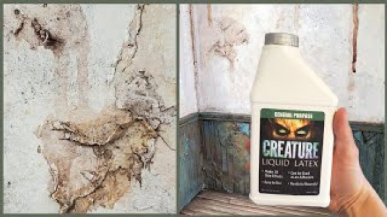 Easy peeling paint effect for abandoned miniature diorama