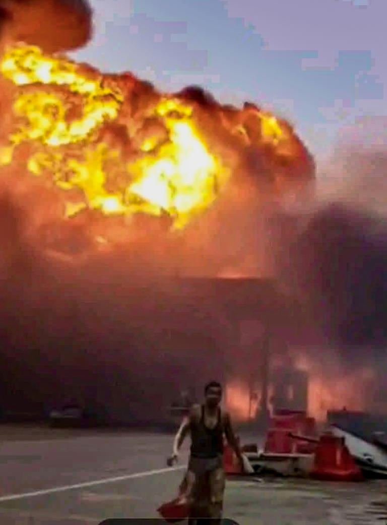 Video: LPG tanker explodes after crashing into UP toll booth, 5 killed