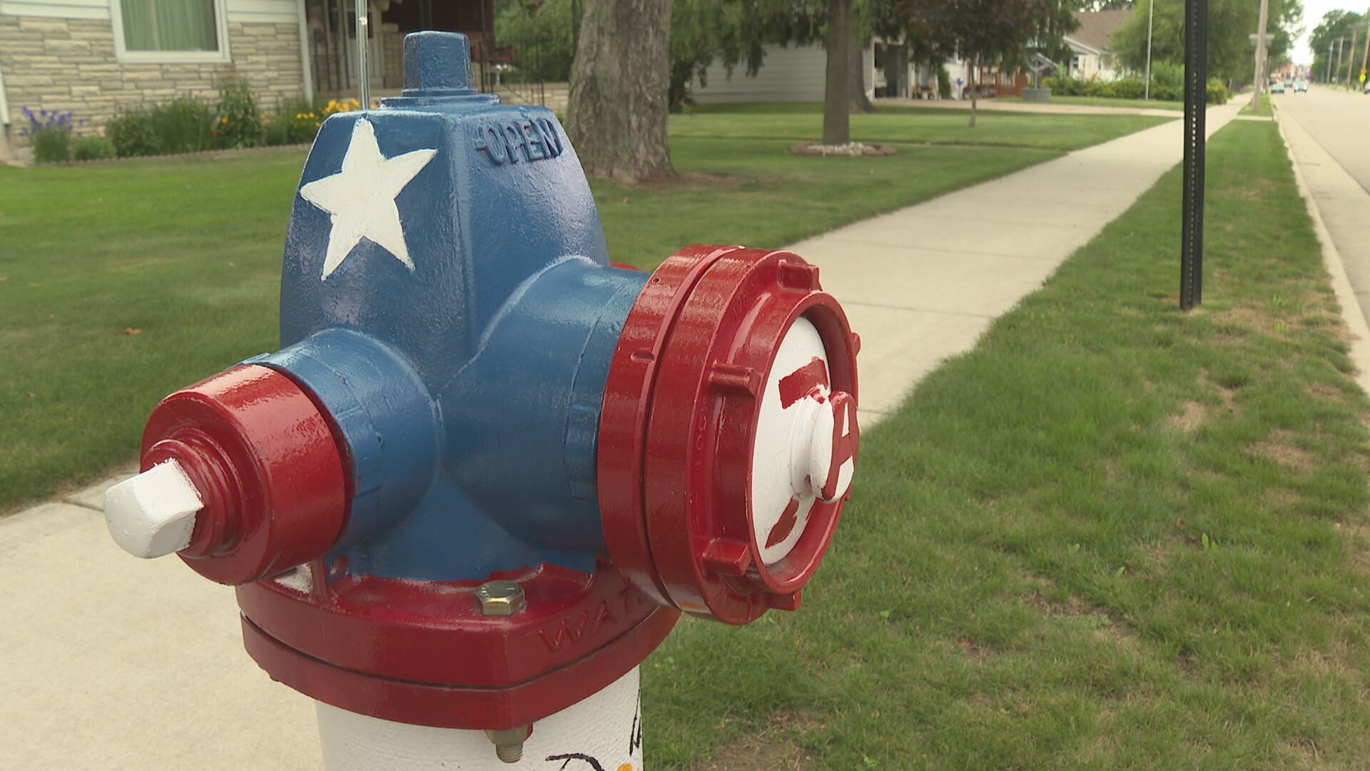 Painted hydrants bring patriotic flair to Antigo
