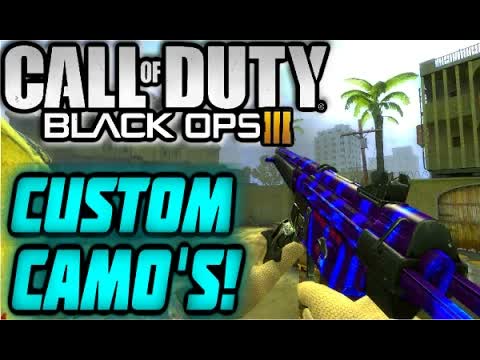 Call of Duty Black Ops 3 multiplayer custom camo creator gunsmith ...