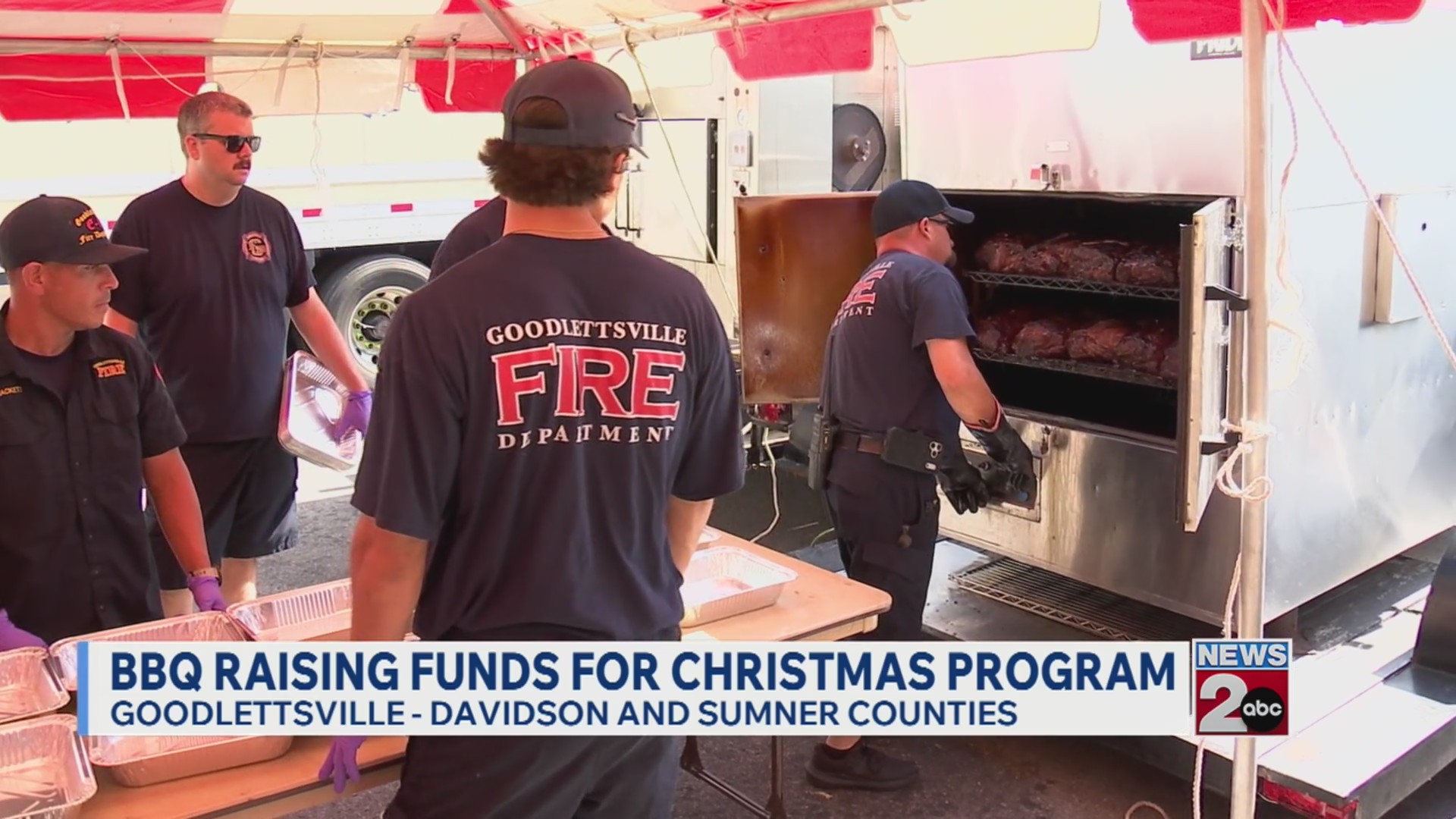Goodlettsville Fire Department BBQ raising funds for Christmas program