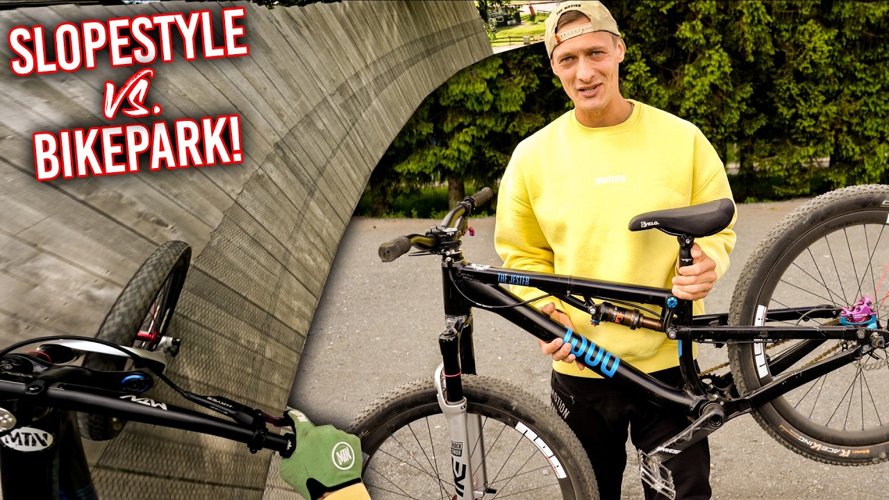 Slopestyle-Bike vs. Bikepark-Downhill-Strecke