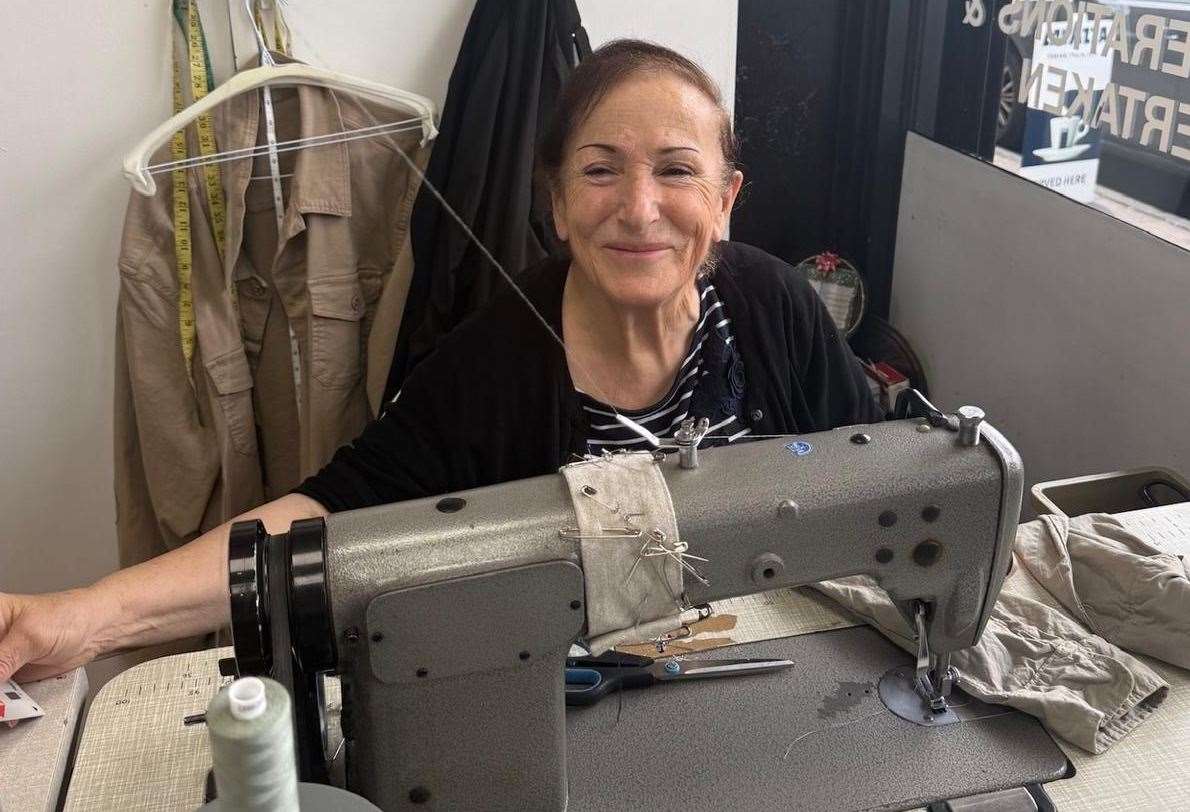 Popular seamstress at Valley Dry Cleaners off Valley Drive, Gravesend ...