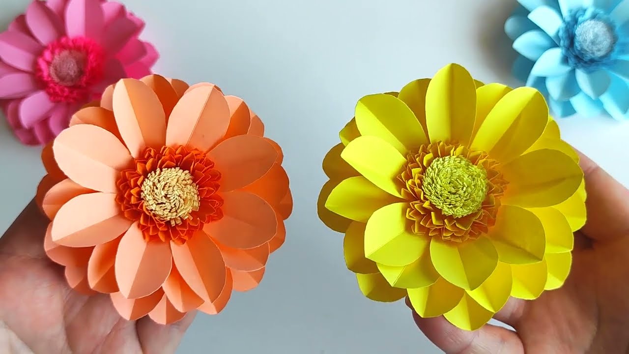 How to make paper flowers by hand