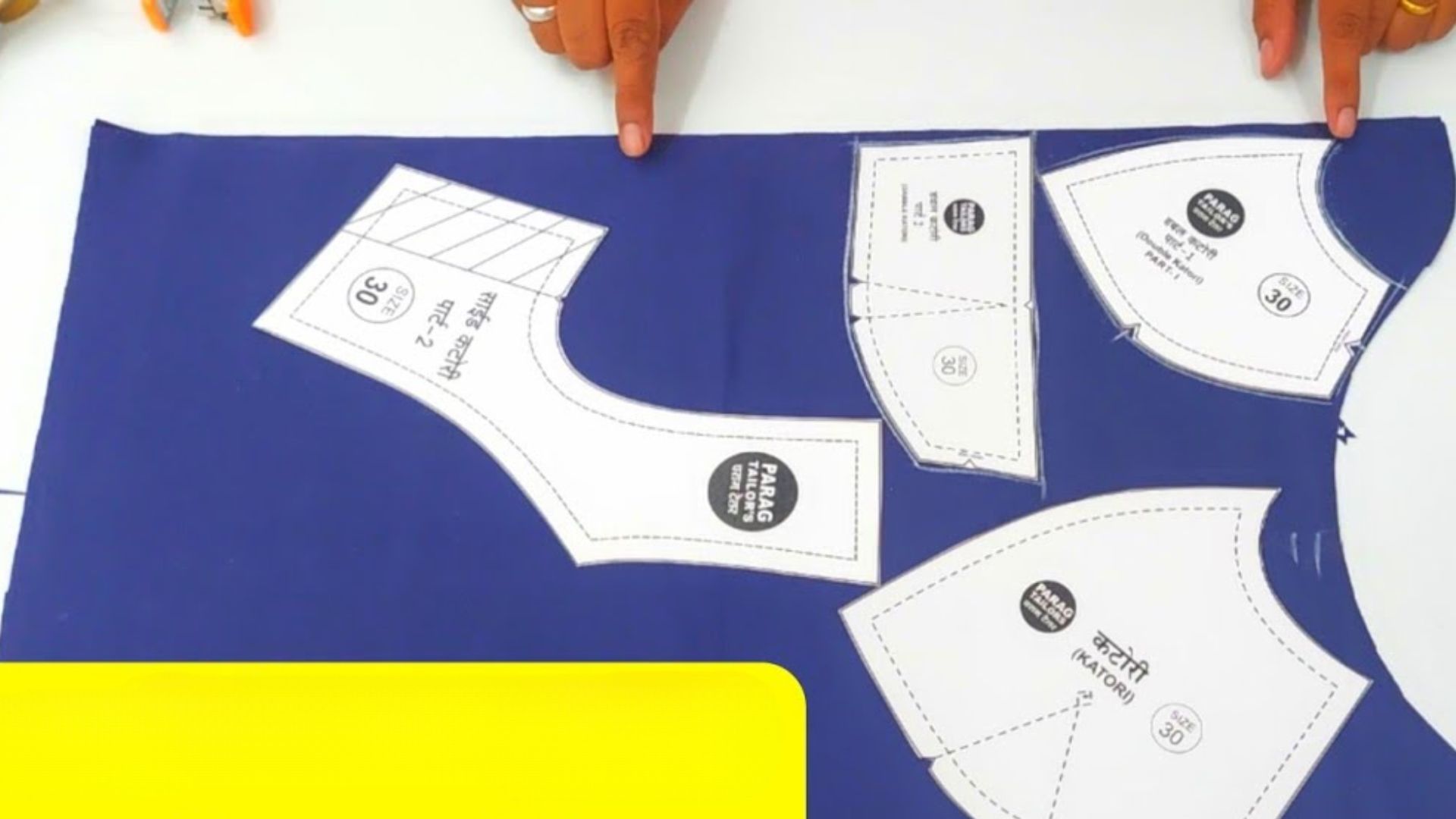 Blouse cutting from Farma pattern easy method