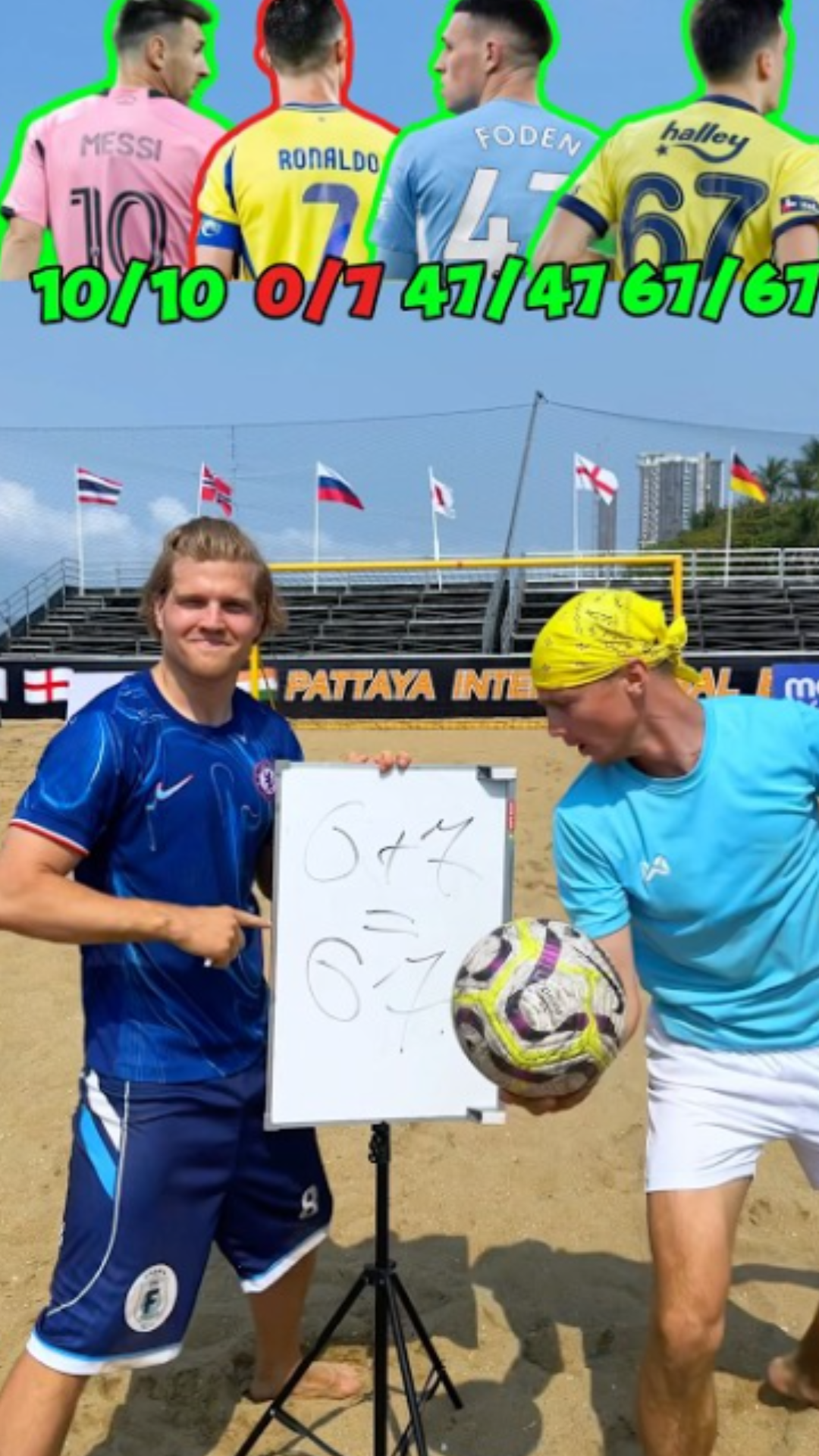 Football IQ challenge turning player numbers into math problems