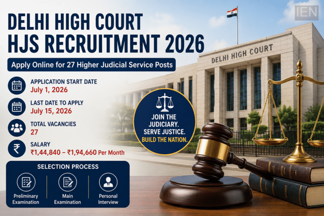 Delhi High Court HJS recruitment 2026: Applications open for 27 ...