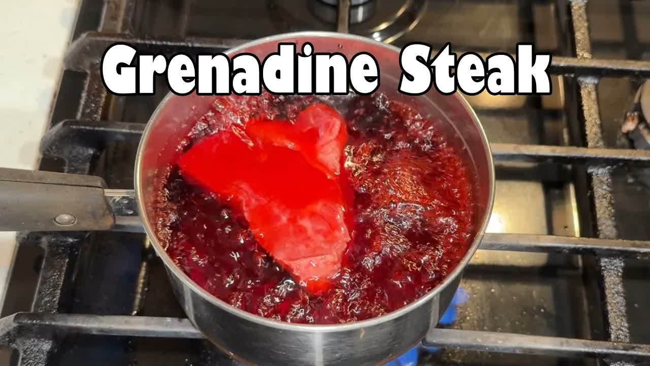 A bottle of grenadine changed the steak instantly - the final flavor ...