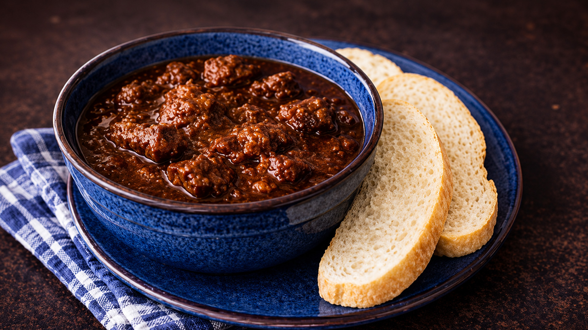 Homemade beef stew with deep ale flavor