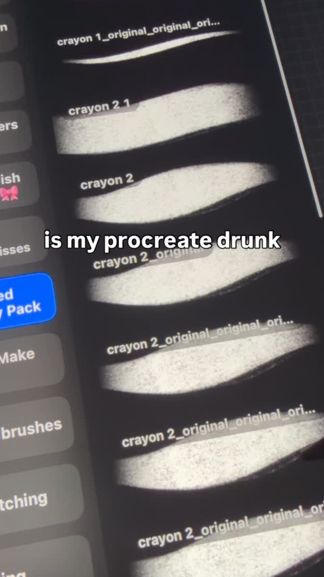 Why Procreate brushes can appear duplicated