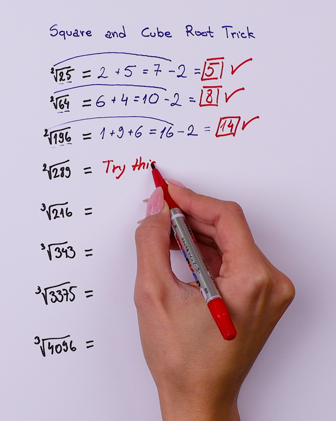 Master square and cube roots in seconds