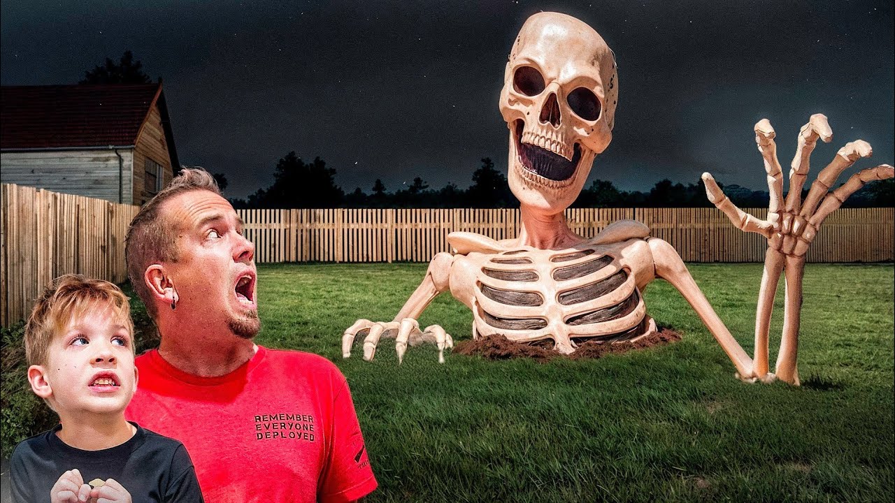 Our house hides a giant skeleton secret!