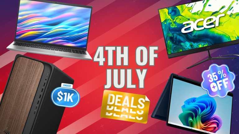 Party this 4th of July by saving big bucks on a new laptop or desktop