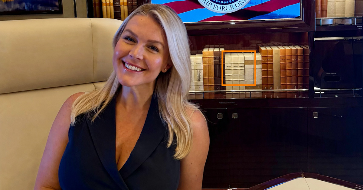 Trump's new Air Force One has a library full of fake books