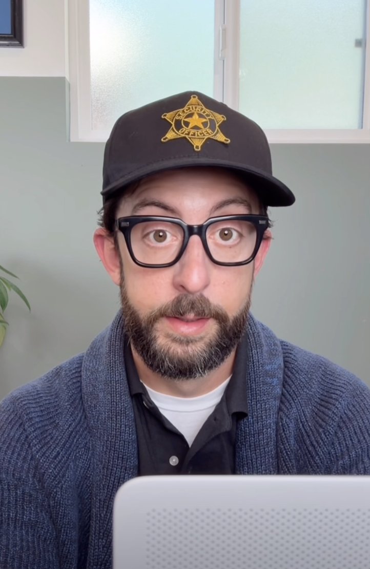 Being a security guard was a bad choice…