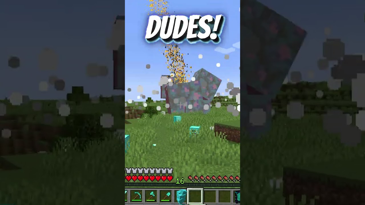 Finding a hidden world made entirely of diamonds in Minecraft