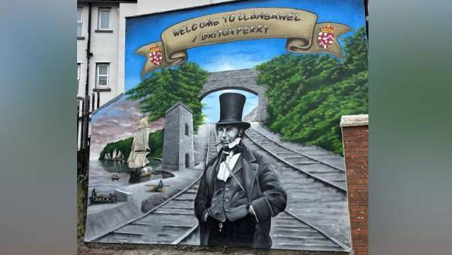 Mural of 19th century engineer painted over after appearing on wall