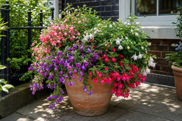 This easy patio flower gives four colours in one pot and is ...
