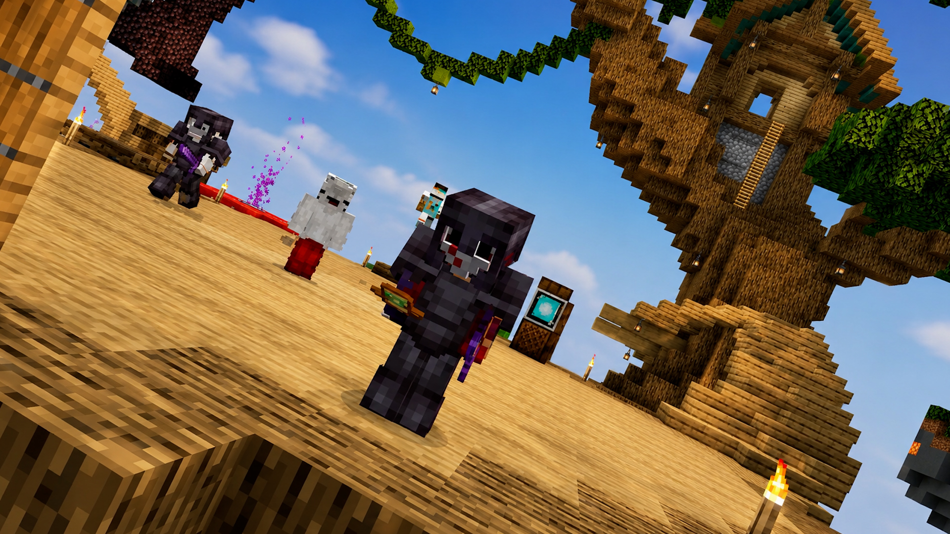 Testing a voice control mod in Minecraft PvP matches