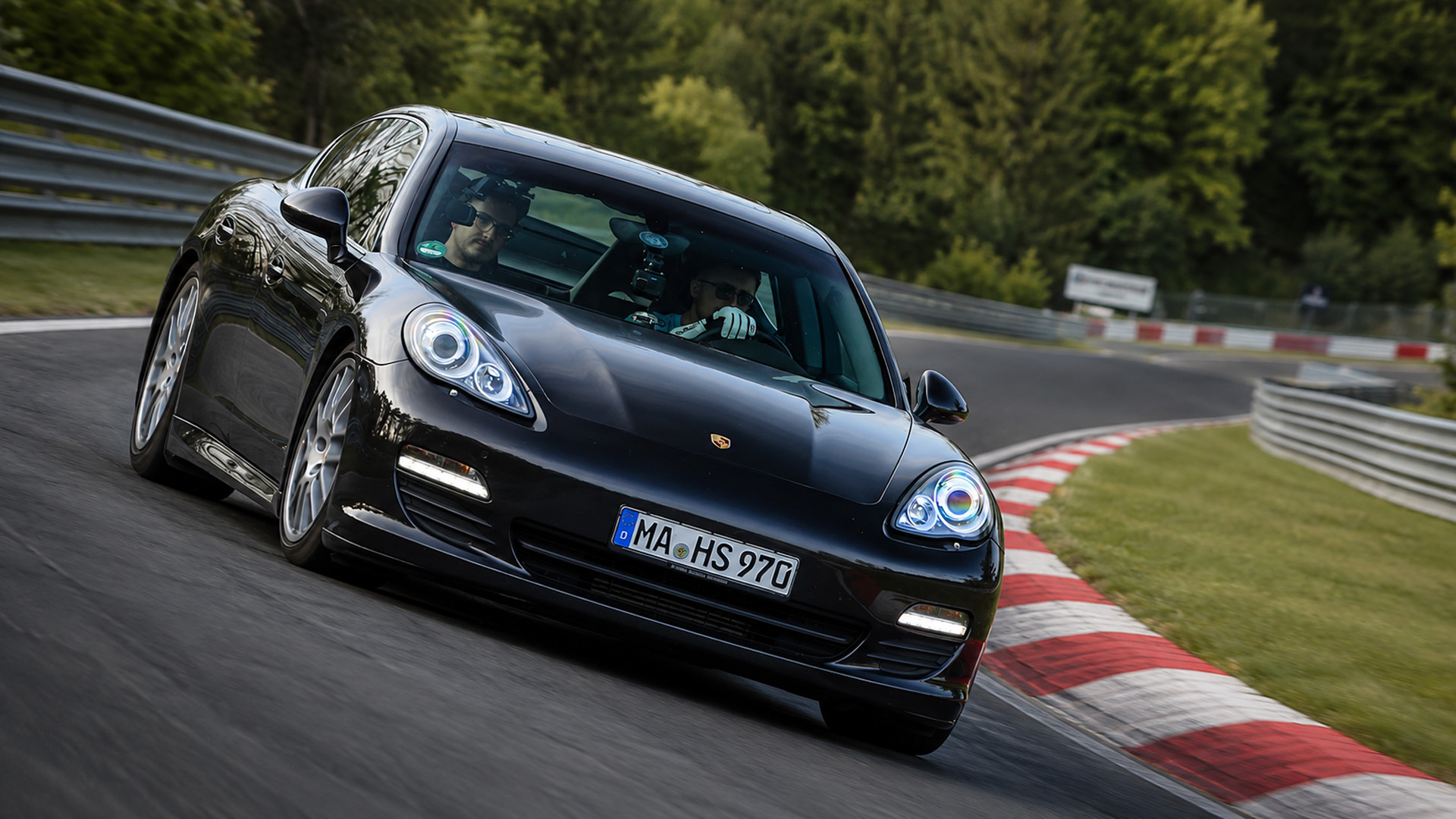 Rare manual Porsche Panamera gets driven hard at Nürburgring