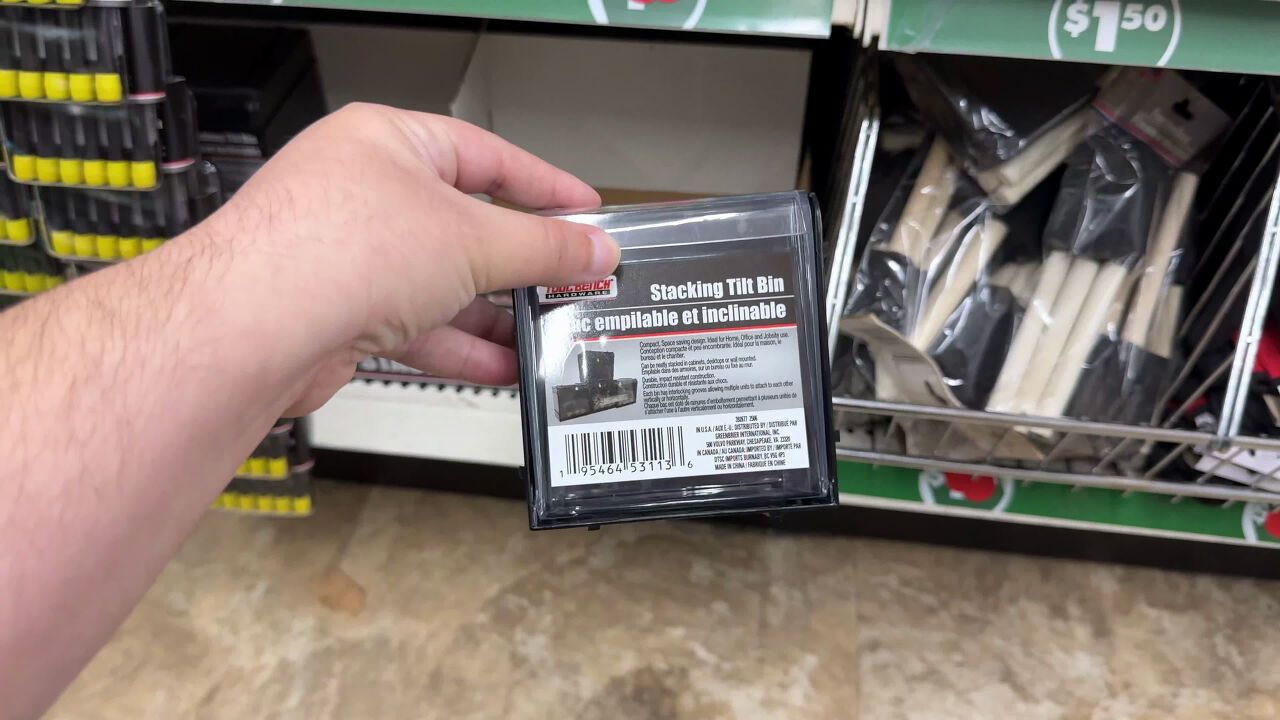Why everyone's buying these Dollar Tree bins for their bathrooms (genius!)