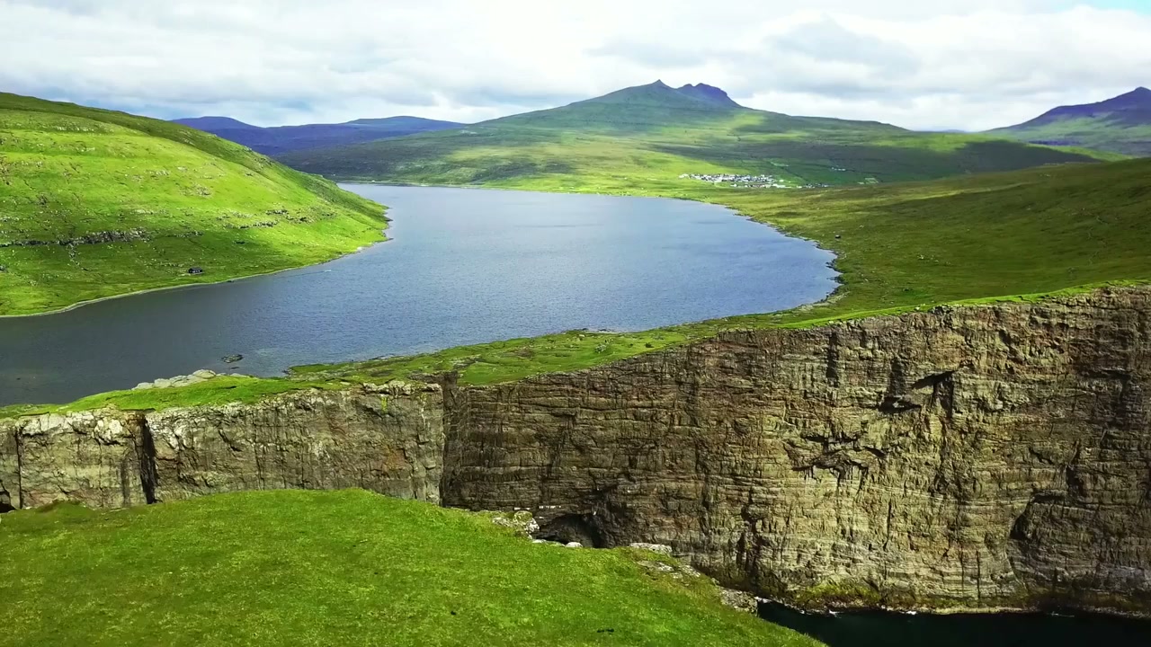 Drone's-eye view of the Faroe Islands