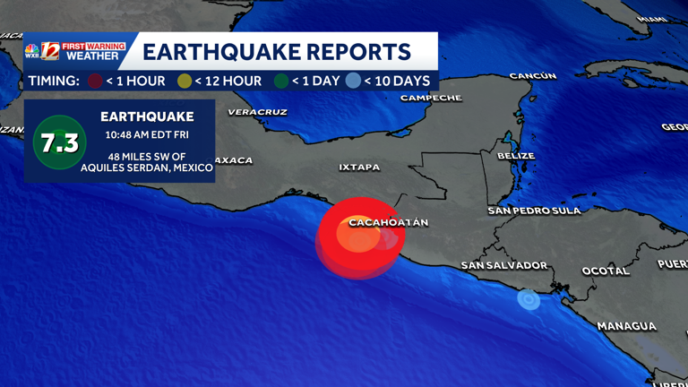 Large 73 Magnitude Earthquake Strikes Off Mexicos Pacific Coast