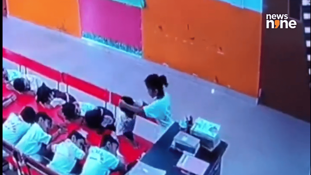 Classroom CCTV captures alleged assault on 5-year-old nursery student