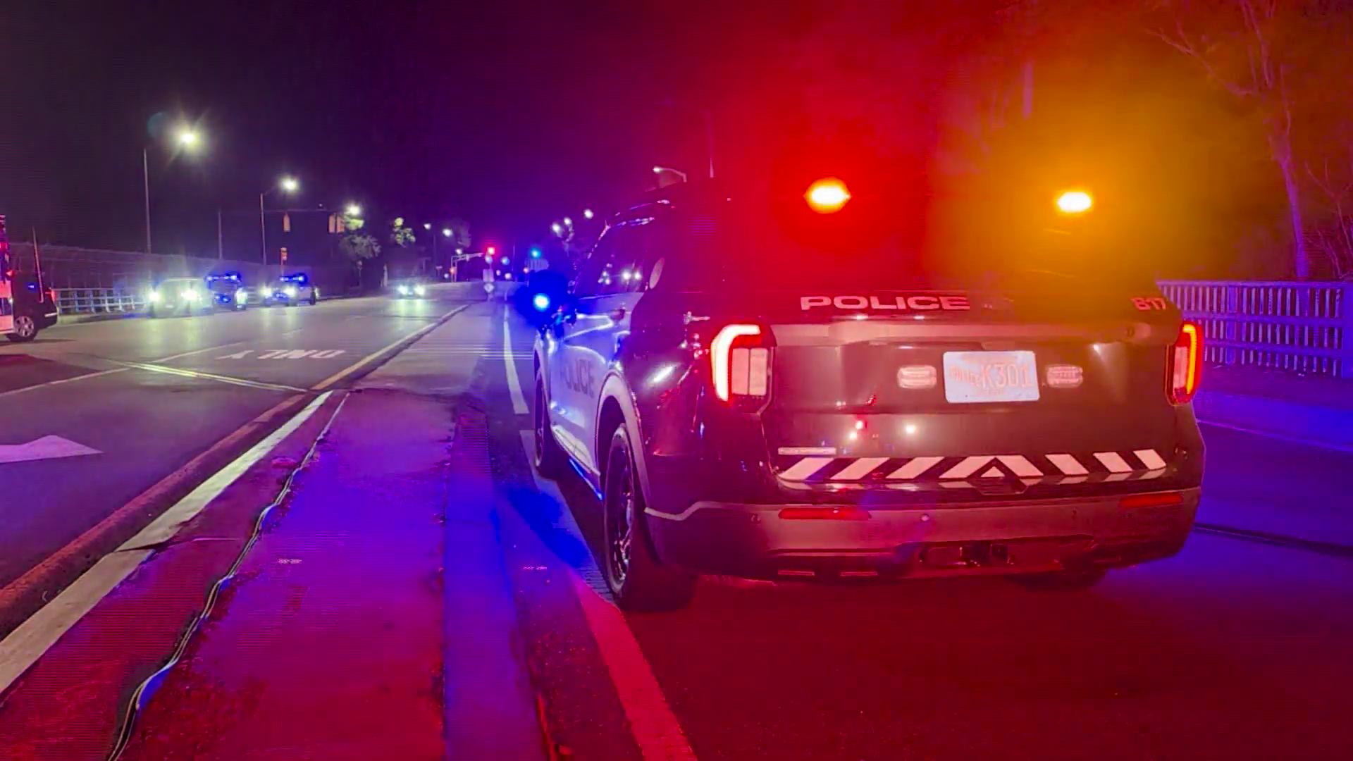 Three arrested after chase ends in Braintree crash