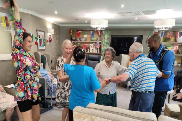 Care home residents celebrate National Bingo Day with music event
