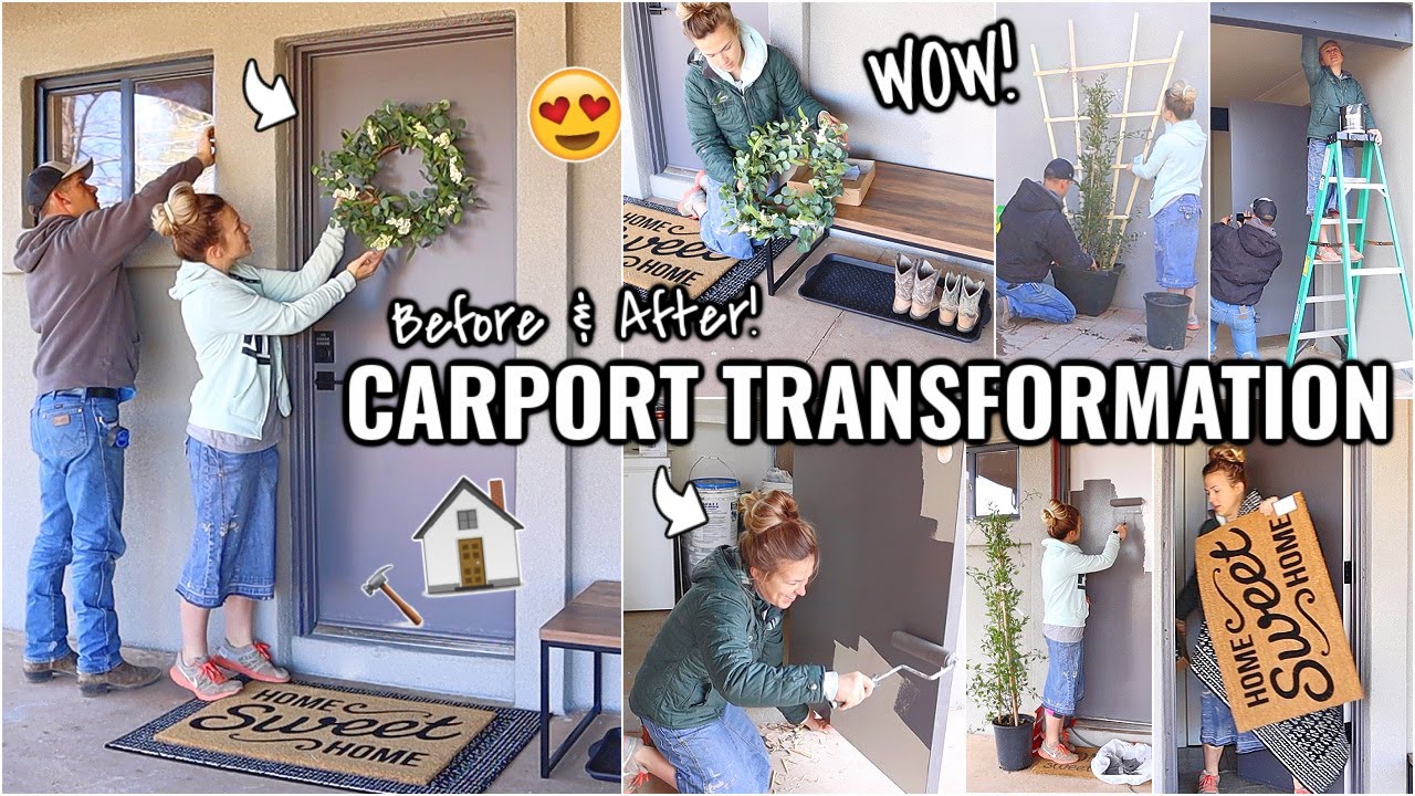 Complete carport makeover! 😍 Before and after of our Arizona fixer ...