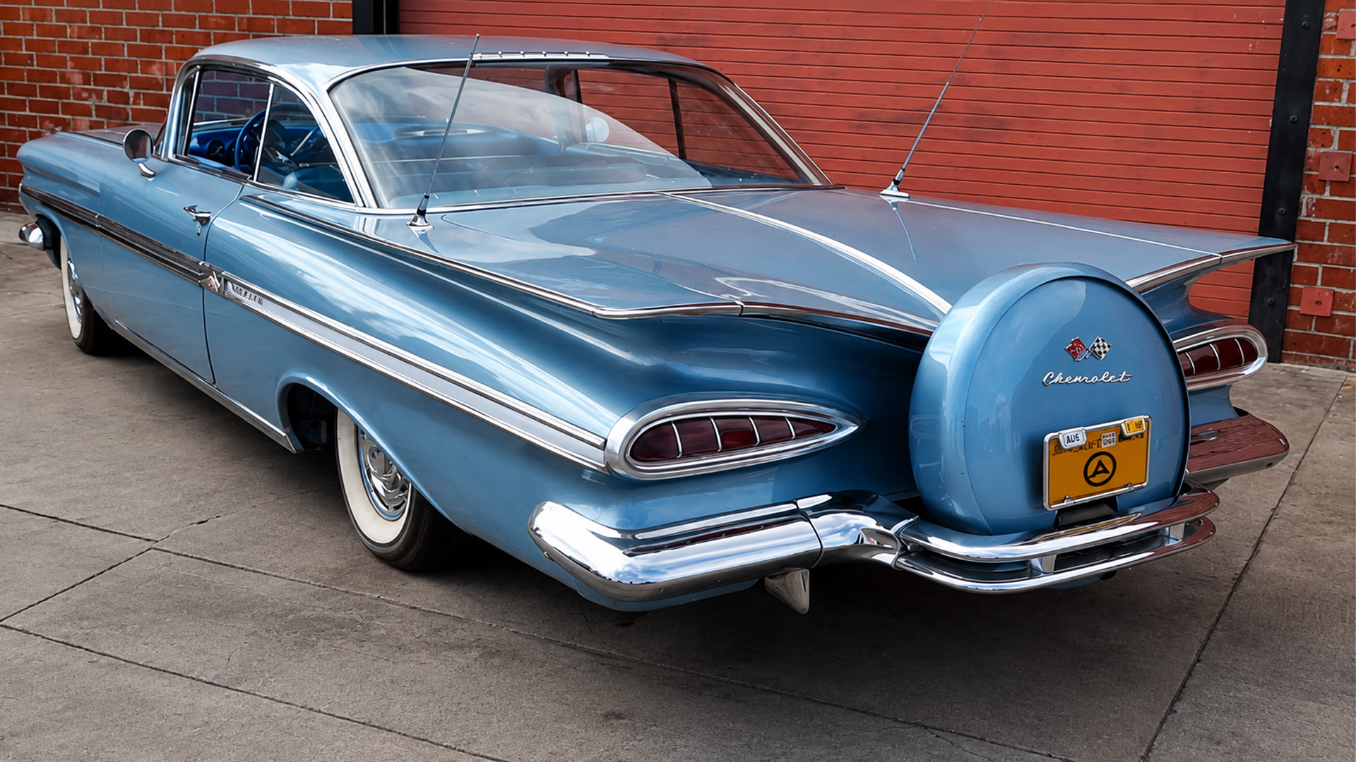 Classic Impala modified with hand controls