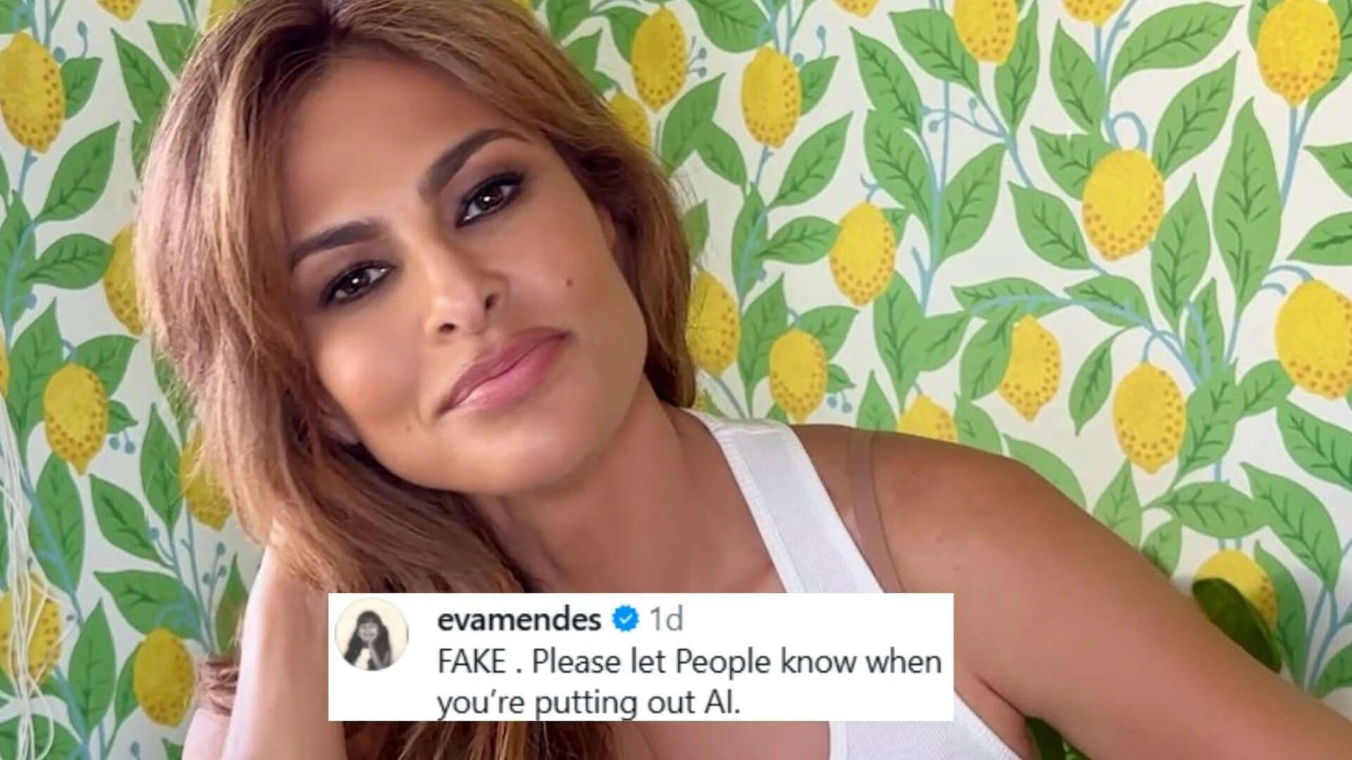 Fake Eva Mendes Calls Out Ai Generated Image Falsely Showing Ryan