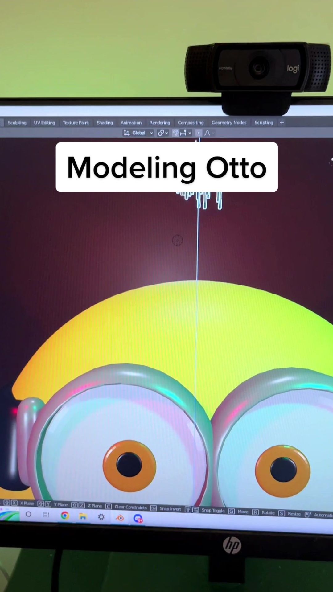 Digital artist creates a unique minion inspired model