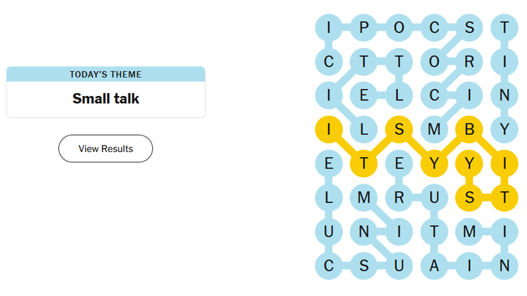 Today's NYT Strands hints and answer: solutions to game #869, July 20