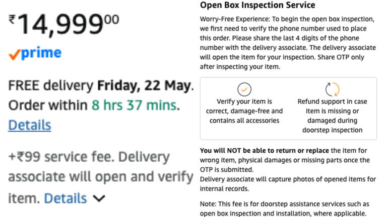 What is this new scam Amazon? ₹149 open box inspection fee sparks ...