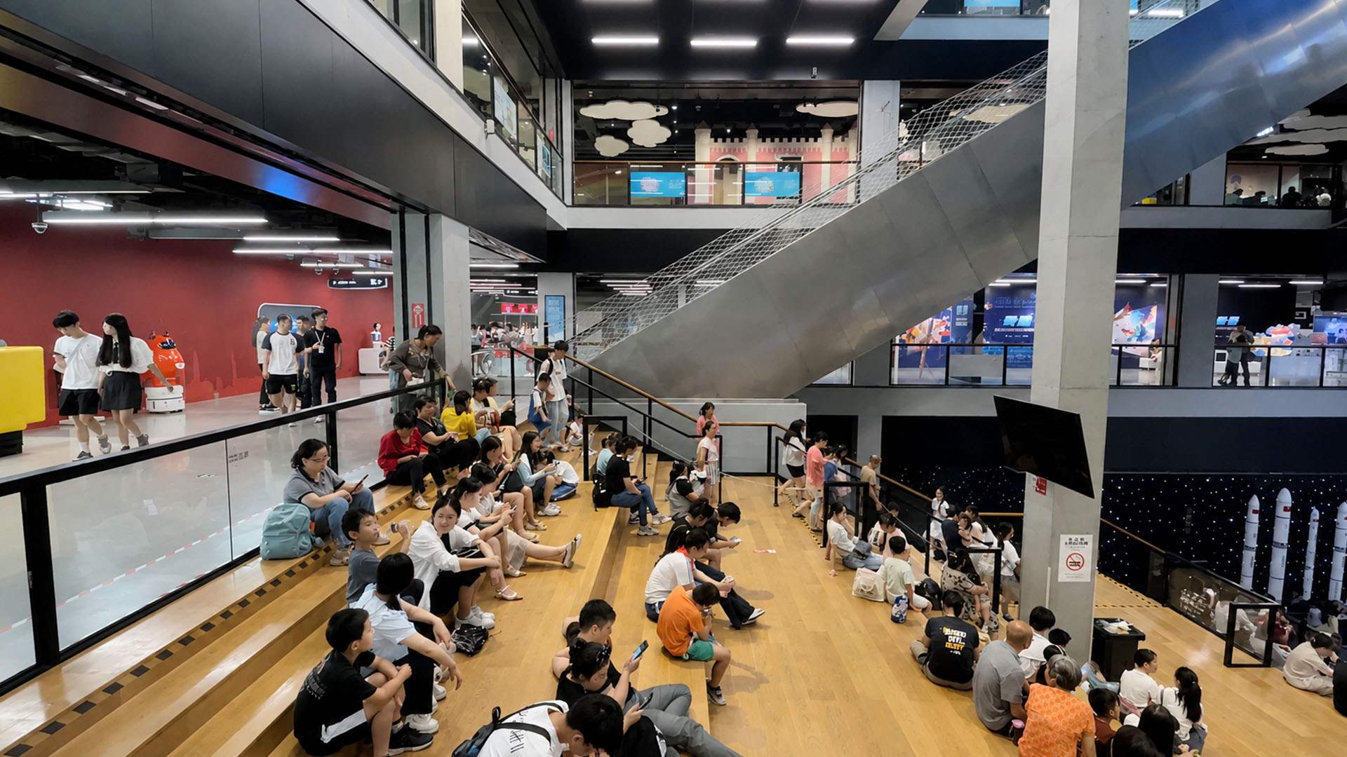 Families Explore Interactive Science Exhibits Inside Chinas Largest ...