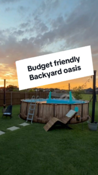 Backyard makeover from fire pit to summer pool